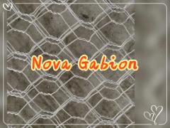 NOVA draadgasher-hexagonaal geweven gegalvaniseerd gabion - 6 mm draad voor flexibele hellingsbescherming