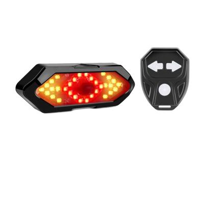 China 2KW LED Bike Light Wireless Remote Control USB Tail Lights for 2KW Bicycle Electric Scooter Battery Turn Signal Indicator for sale