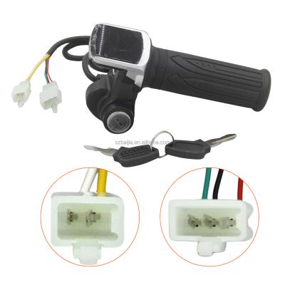 Cina Acceleratore acceleratore per bici elettrica SM da 36V 48V 60V con display LCD, blocco manubrio, accessorio per e-bike/scooter elettrico in vendita