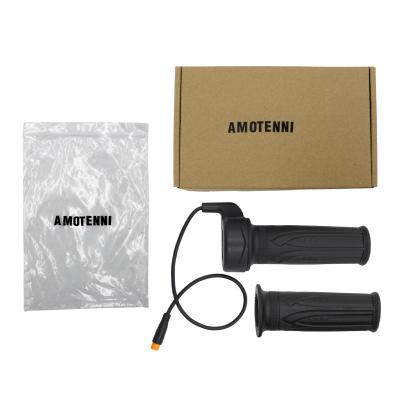 China AMOTENNI Ebike Full Twist Throttle With 3PIN Male Connector For 36V 48V 60V Ebike Parts for sale