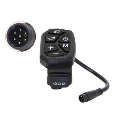 China 6 Pin Waterproof Scooter Control Button 48V Electric Scooter Switch for Headlight and Turn Signal for sale