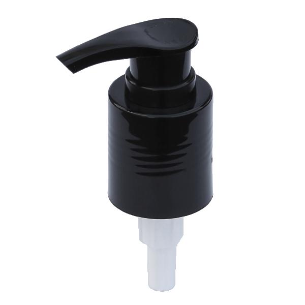 Quality 28mm PP Luxury Hand Lotion Pump Black  Smooth Body Lotion Dispenser for sale