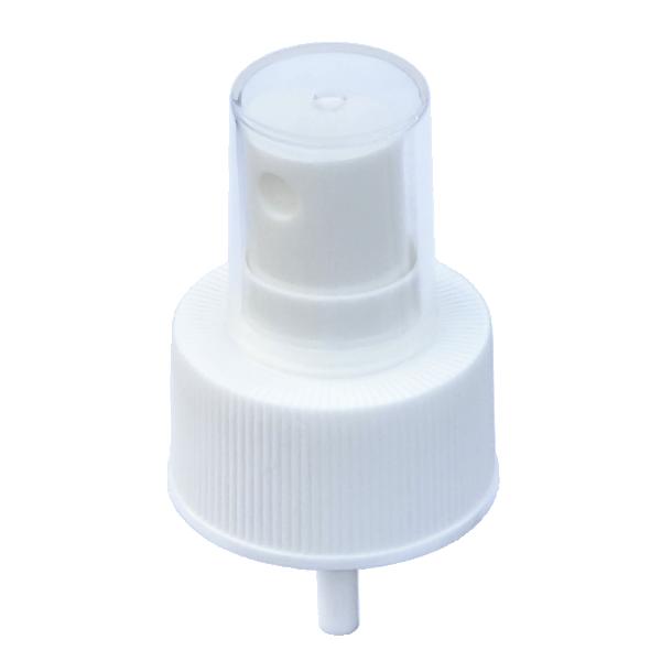 Quality 0.1ml Precision Fine Mist Sprayer Ribbed Closure Atomizer Pump White Fine Mist Sprayer for sale
