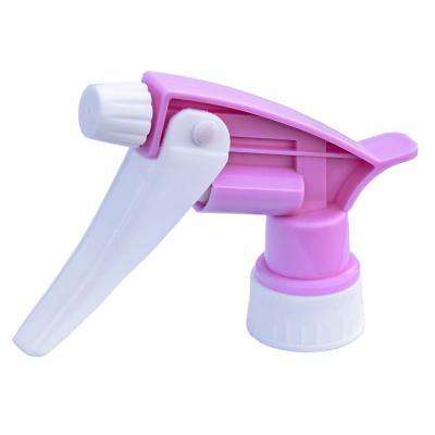 China Pink White PP Fine Mist Trigger Sprayer 28 410 Trigger Sprayer For Bottles And Garden for sale