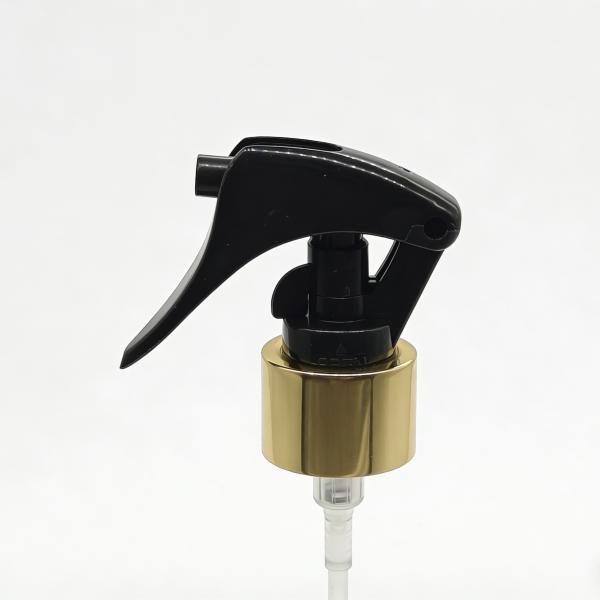 Quality Aluminum Fine Mist Mini Trigger Sprayer Non Spill  Gold Silver For Precise Dispensing for sale