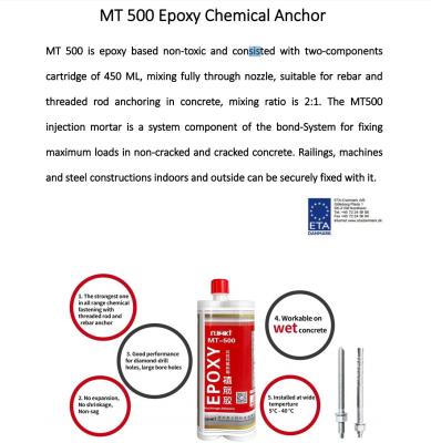 China EINECS nr. 230-391-5 MT-500 Epoxyhars voor bouwproeven Te koop