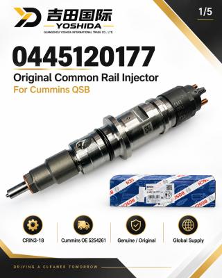 China 0445120177 Replacement Excavator Fuel Injector For Cum-mins QSB6.7 Engine for sale