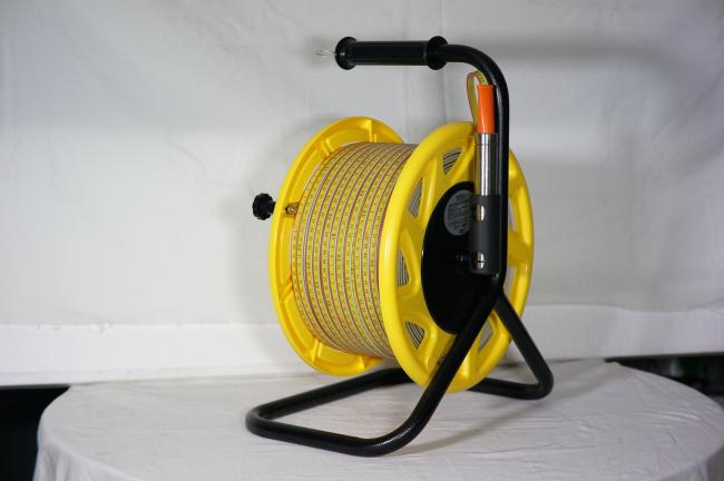 High-Precision Water Level Meter showing measurement display