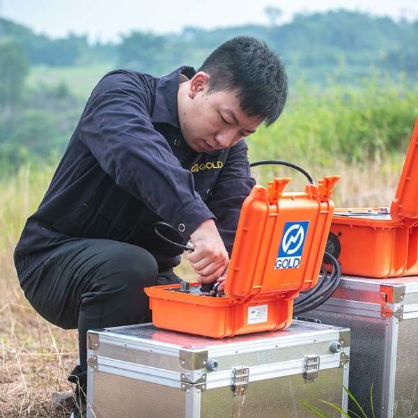 Equipamento geofísico eletromagnético transiente magnético da avaliação do equipamento TEM