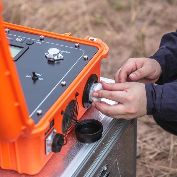 Equipamento geofísico eletromagnético transiente magnético da avaliação do equipamento TEM