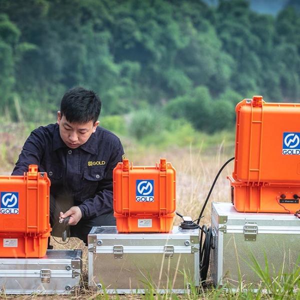 Equipamento geofísico eletromagnético transiente magnético da avaliação do equipamento TEM