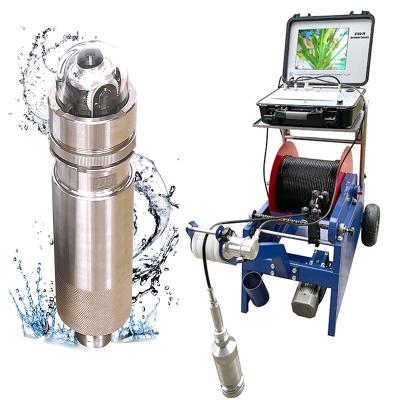 China 100M 300M 500M Borehole Inspection Camera Dual Rotary Panoramic Underground Water Detection Water Well Camera for sale