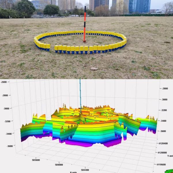 5Hz Sismógrafo sem fio de três componentes Sismômetro leve IP68 Sismógrafo Sismômetro à prova de adulteração