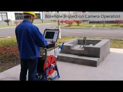Câmera subaquática impermeável giratória de 360 Borewell para testes do Downhole