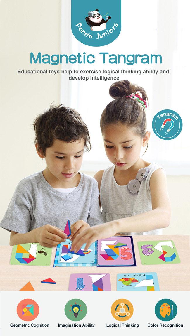 Головоломки Tangram познавательности Preschool воспитательных игрушек игр ЕВА перемещения геометрические на дети 0
