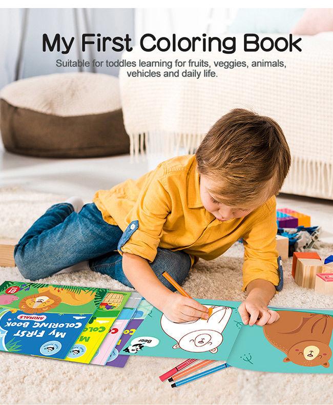Interactive Creative Inspire Toddlers Coloring Book Stress Relief Drawing Book 4