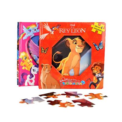 Cina Timbratura calda del cartone DIY del libro su ordinazione di puzzle per i bambini in vendita