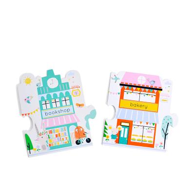 Cina Stampa del libro d'apprendimento prescolare di puzzle di pop-up della copertina dura dei bambini per i bambini in vendita