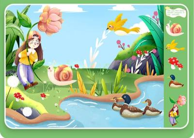 Cina Giardino della spia del libro illustrato I di Matt Lamination Hide And Seek per i bambini in vendita