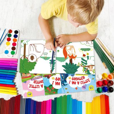 China Panda Juniors 2021 Fashion Coloring Book Child Book Printing Coloring Filling Book for Kids for sale