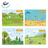 China Learn Knowledge Reusable Sticker Book Paper Stimulate Creativity CMYK Printed for sale