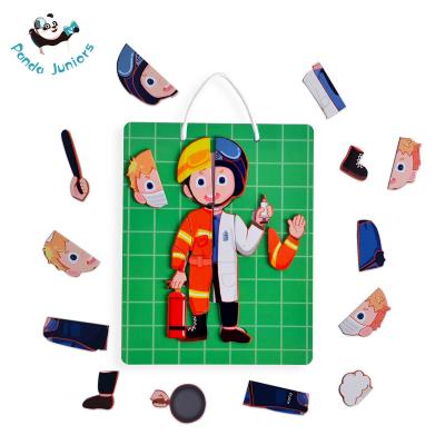 Cina Puzzle magnetici di interazione del bambino del genitore per i giochi differenti di corrispondenza delle uniformi dei bambini in vendita