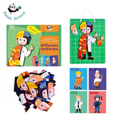 Cina Puzzle magnetici di interazione del bambino del genitore per i giochi differenti di corrispondenza delle uniformi dei bambini in vendita