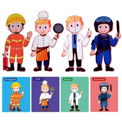 Cina Uniformi differenti di Ocupation del gioco educativo magnetico del puzzle per i bambini in vendita