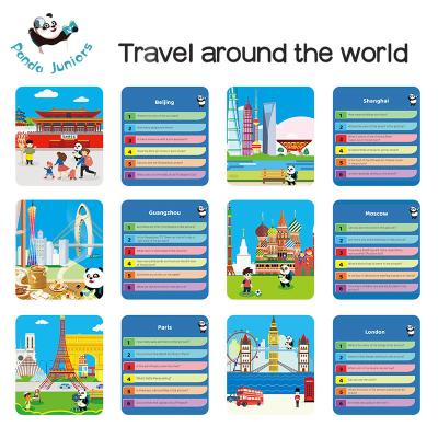 Cina Carte di Brain Exercise Kids Learning Flash, giochi con le carte variopinti di Brainbox di paesaggio in vendita