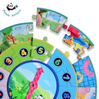 China Creative Educational Time Number Block Puzzle Game Mathematics Enlightenment for sale