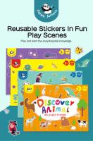 China Discover Game Reusable Sticker Book for sale