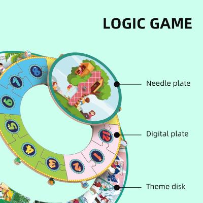 Cina Giocattoli in anticipo del bambino in età prescolare di istruzione dei puzzle rotondi del bambino circa i cambiamenti della natura in vendita