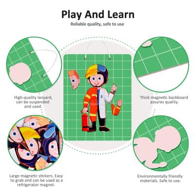 Cina 4 carriere delle uniformi che imparano puzzle magnetico per addestramento di pensiero logico in vendita