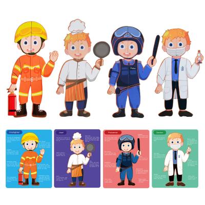 Cina 4 carriere delle uniformi che imparano puzzle magnetico per addestramento di pensiero logico in vendita