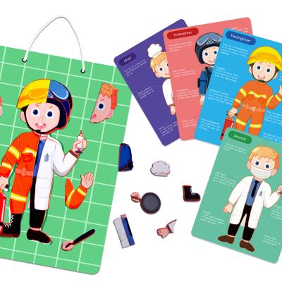 Cina 4 carriere delle uniformi che imparano puzzle magnetico per addestramento di pensiero logico in vendita