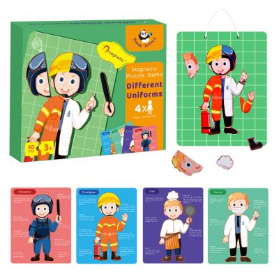 China 4 carriere delle uniformi che imparano puzzle magnetico per addestramento di pensiero logico for sale