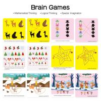 China Wipe Clean Brain Game Cards Rubber Magnet Material for sale