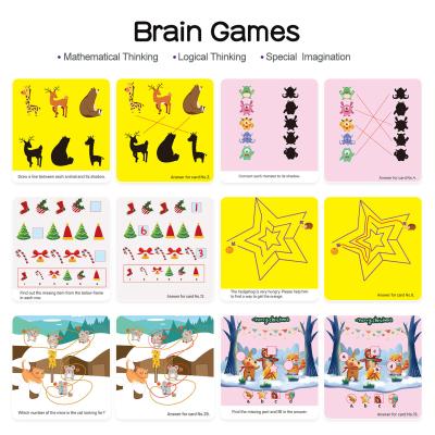 Cina Pulisca il materiale pulito di Brain Game Cards Rubber Magnet in vendita