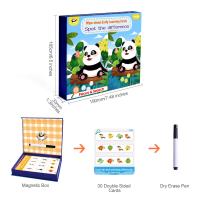 China Wipe Clean Spot Difference Cards Concentration Practice Learning for sale