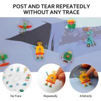 China 200PCS Repositionable Stickers About Robot Space Gargabe Sorting Virus Germ for sale