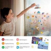China 200PCS Repositionable Stickers About Robot Space Gargabe Sorting Virus Germ for sale