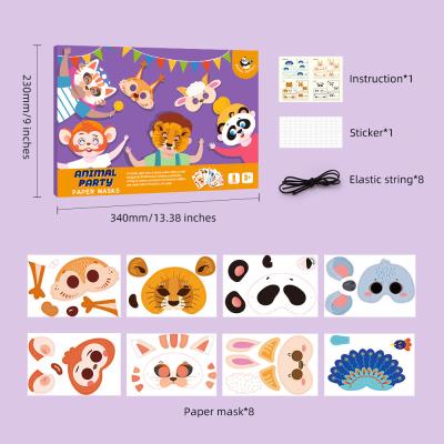 Cina Il feltro animale maschera i corredi del mestiere di DIY 8 pc per i favori della festa di compleanno delle ragazze in vendita