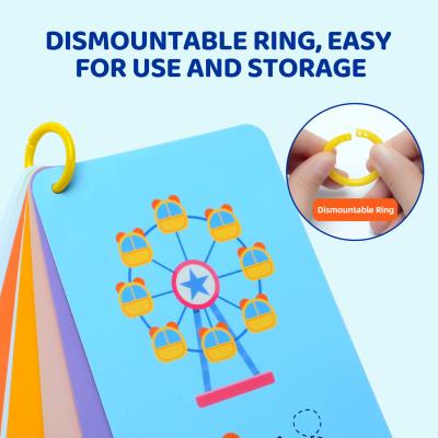 Cina Flash card di attività di ASTM Dot To Dot Wipe Clean per i bimbetti minuscoli in vendita