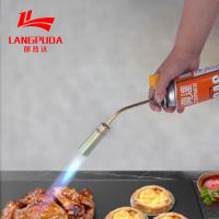China Refillable Adjustable Flame 20cm Kitchen Torch Gun for sale