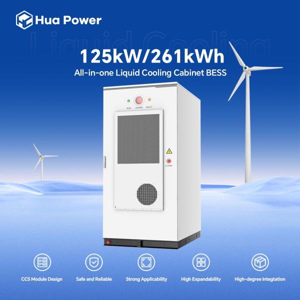 Quality Hua Power Manufacturer 125kW 261kW Lithium Ion Battery PV Solar Commercial for sale