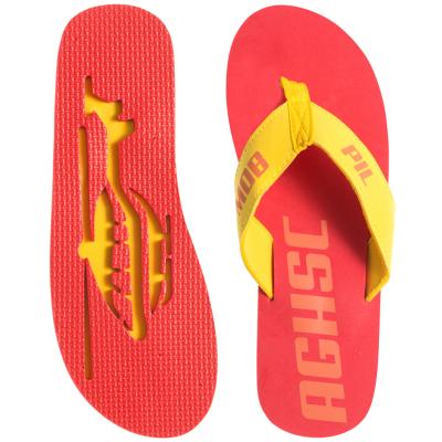 China full color printed eva die cut and embossed  Women Flip flops  thongs slipers manufacturers for sale