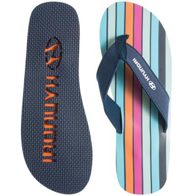 China full color printined eva die cut and embossed  Women Flip flops  thongs sliper manufacturer for sale