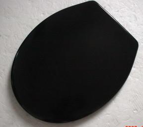 China WOOD  TOILET SEAT COVER BLACK COLOR,PP TOILET SEAT for sale