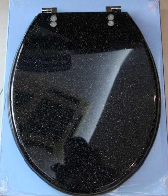 China Gilliter polyresin toilet seat  cover,decorate toilet seat,transparent toilet seat for sale