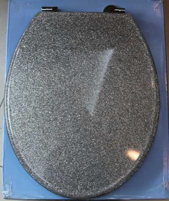 China Gliter polyresin toilet seat  cover,decorate toilet seat,transparent toilet seat for sale